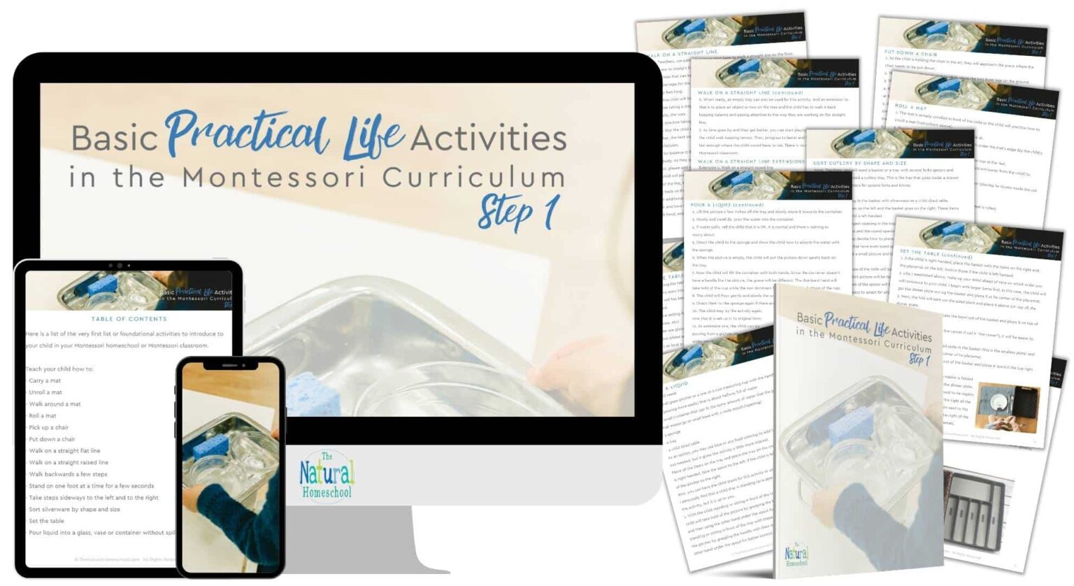 CLMO 100 Montessori Practical Life Works for Ages 3-6 Confirmation ...