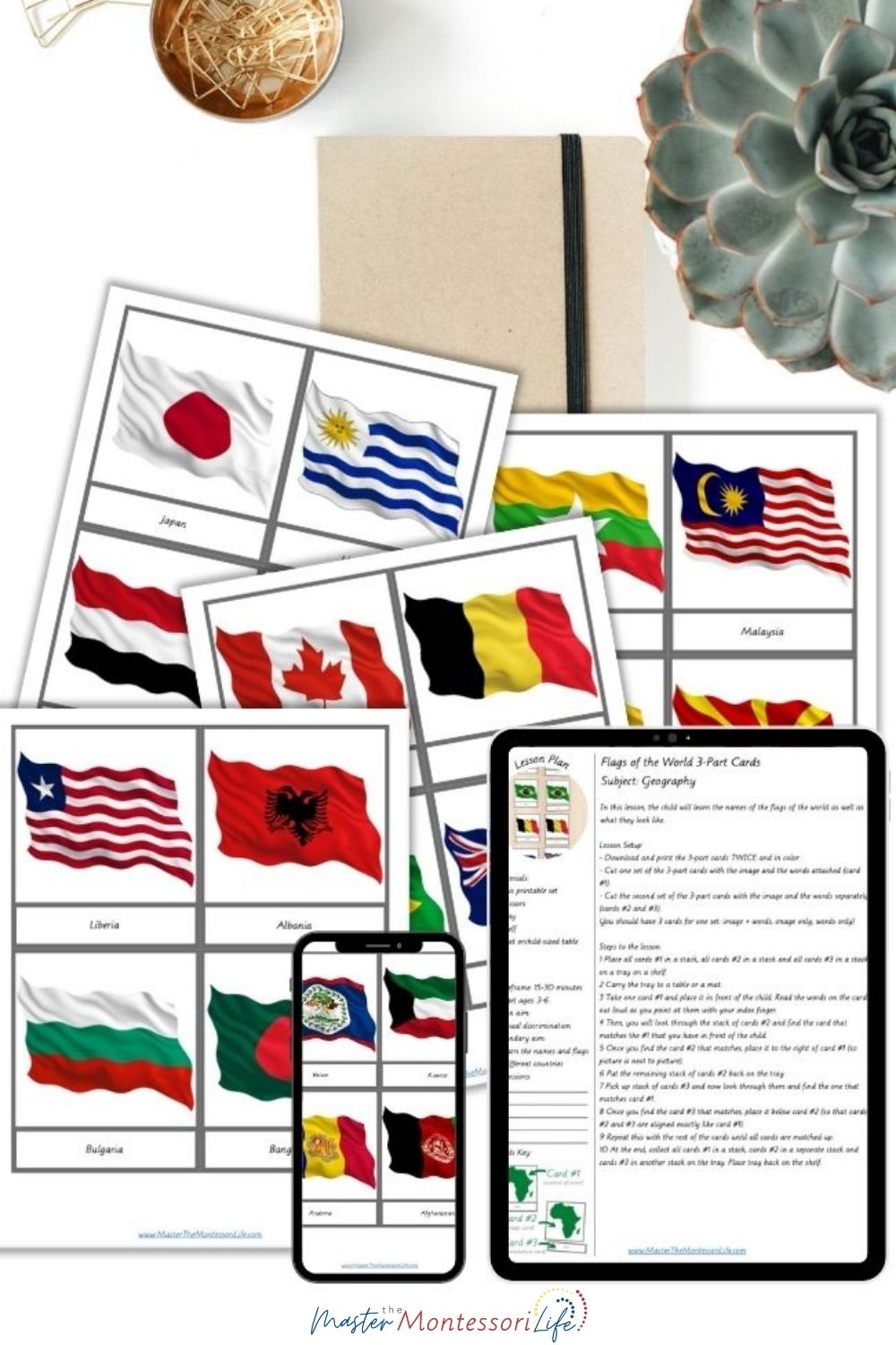 Teach Children the Flags of the World the Montessori Way