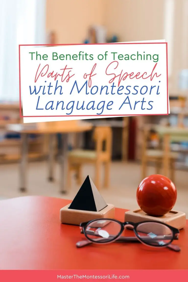 The Benefits of Teaching Parts of Speech with Montessori Language Arts