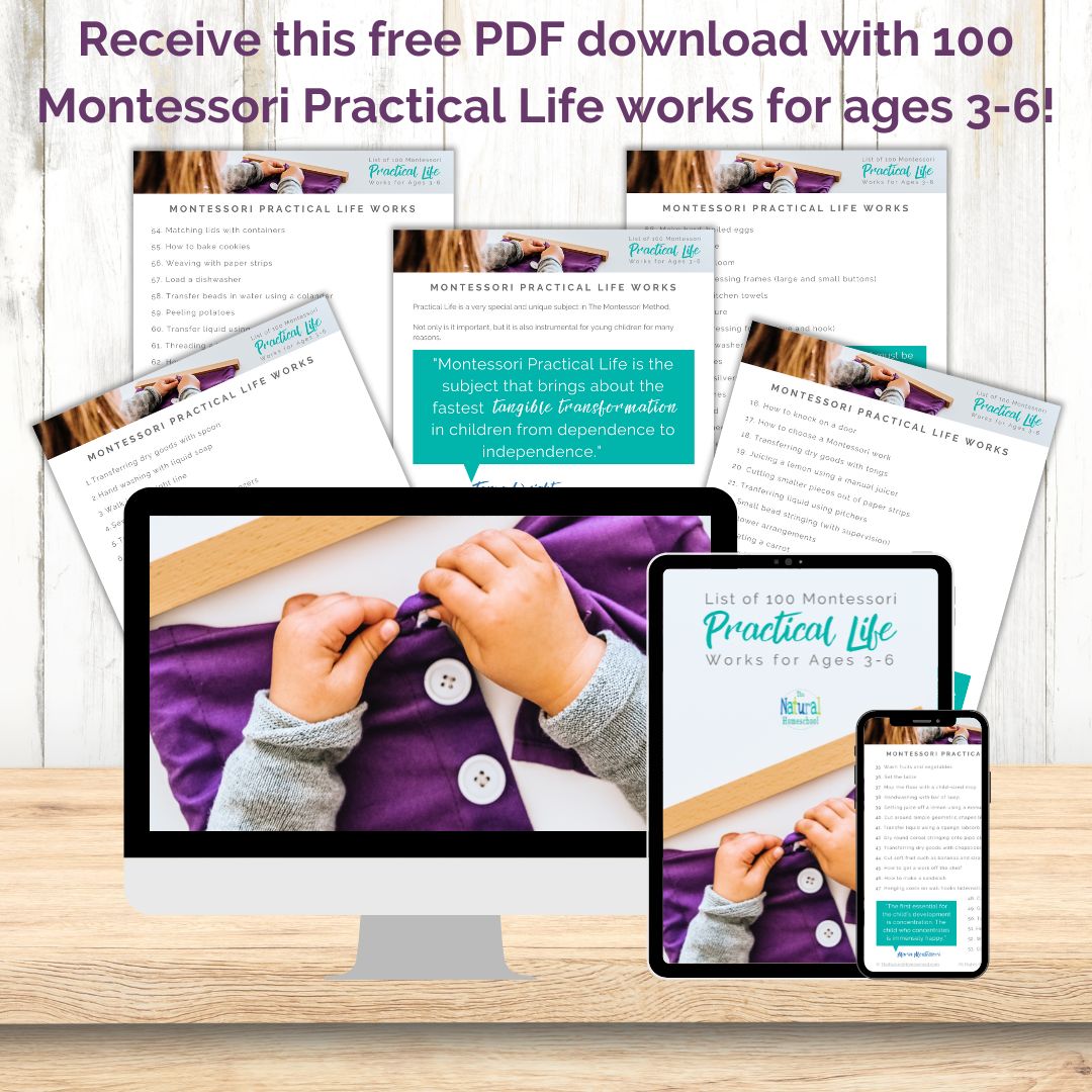 CLMO 100 Montessori Practical Life Works for Ages 3-6 - Master the ...