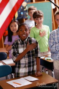 Teaching The Pledge of Allegiance the Montessori Way
