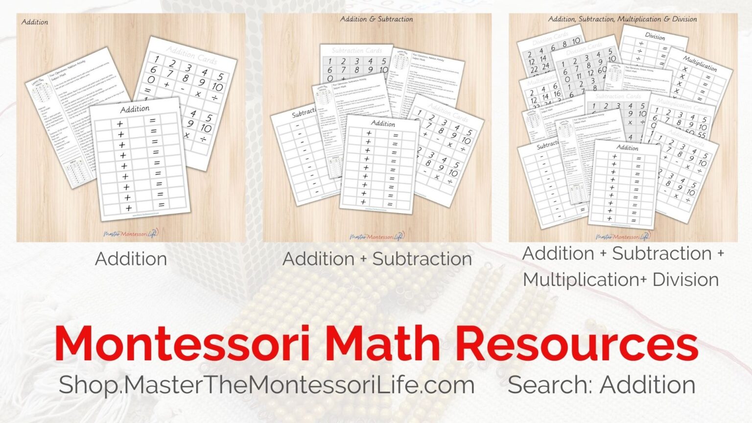 How to Teach Addition using the Montessori Method - Master the ...