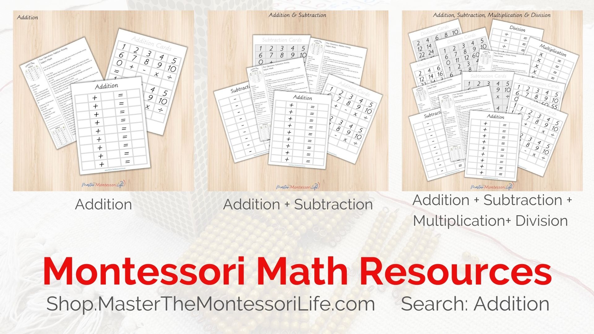 How to Teach Addition using the Montessori Method - Master the ...