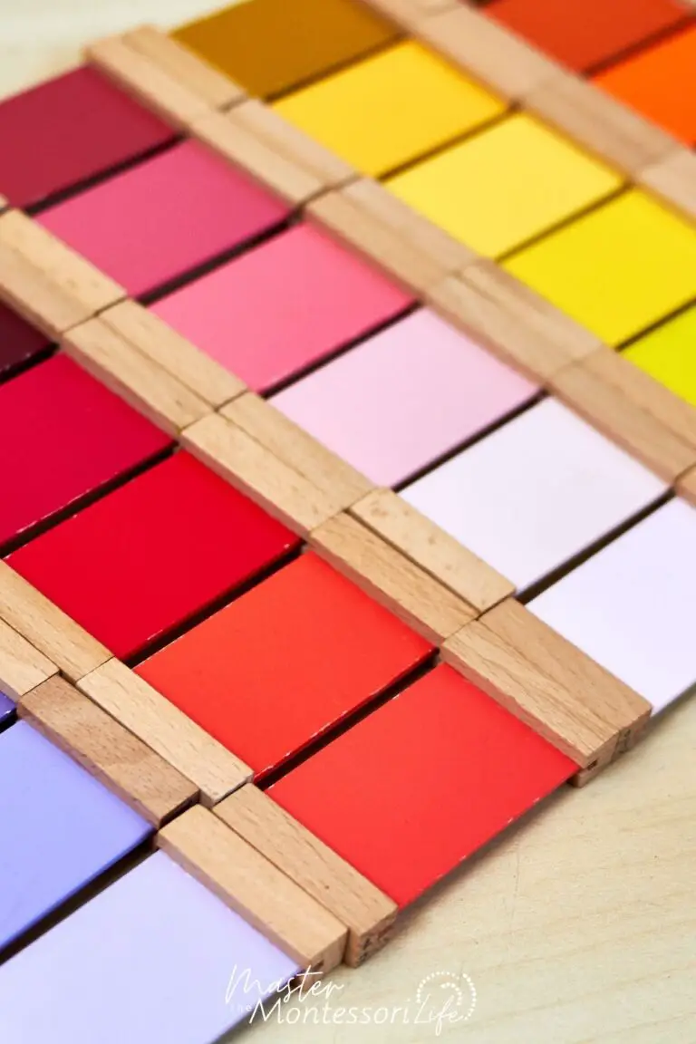 Montessori Sensorial Color Box 3 Activities - Master the Montessori Life