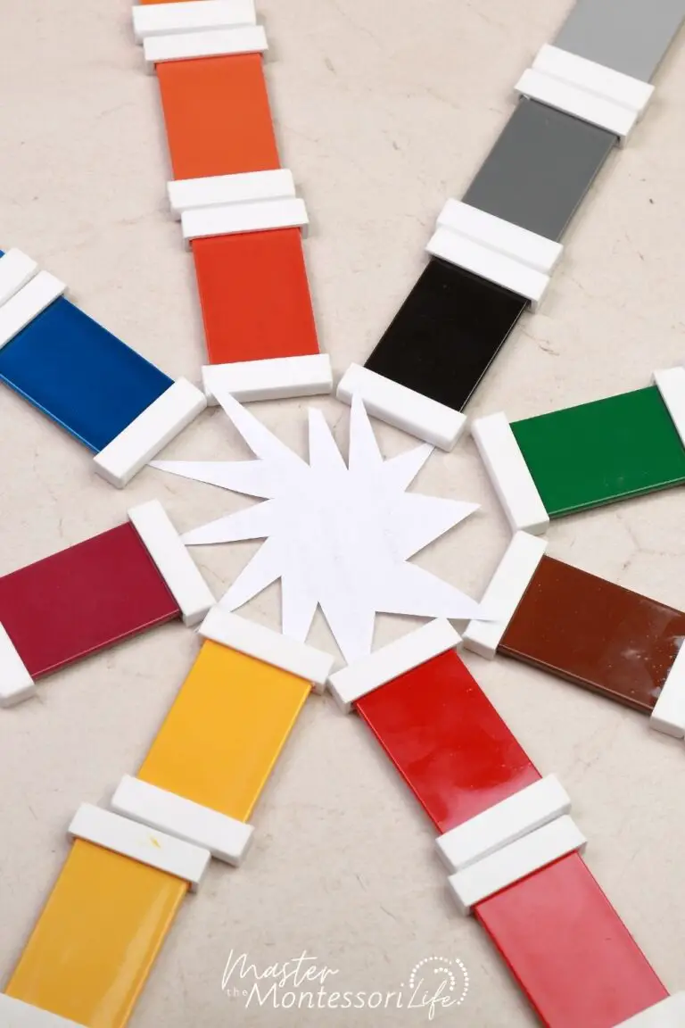 Montessori Sensorial Color Box 3 Activities - Master the Montessori Life