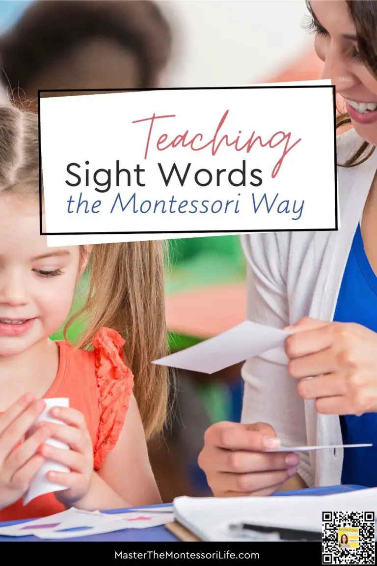 Teaching Sight Words the Montessori Way - Master the Montessori Life