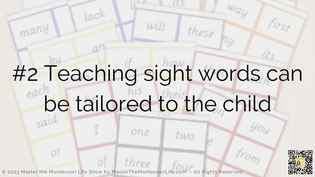 Teaching Sight Words the Montessori Way - Master the Montessori Life
