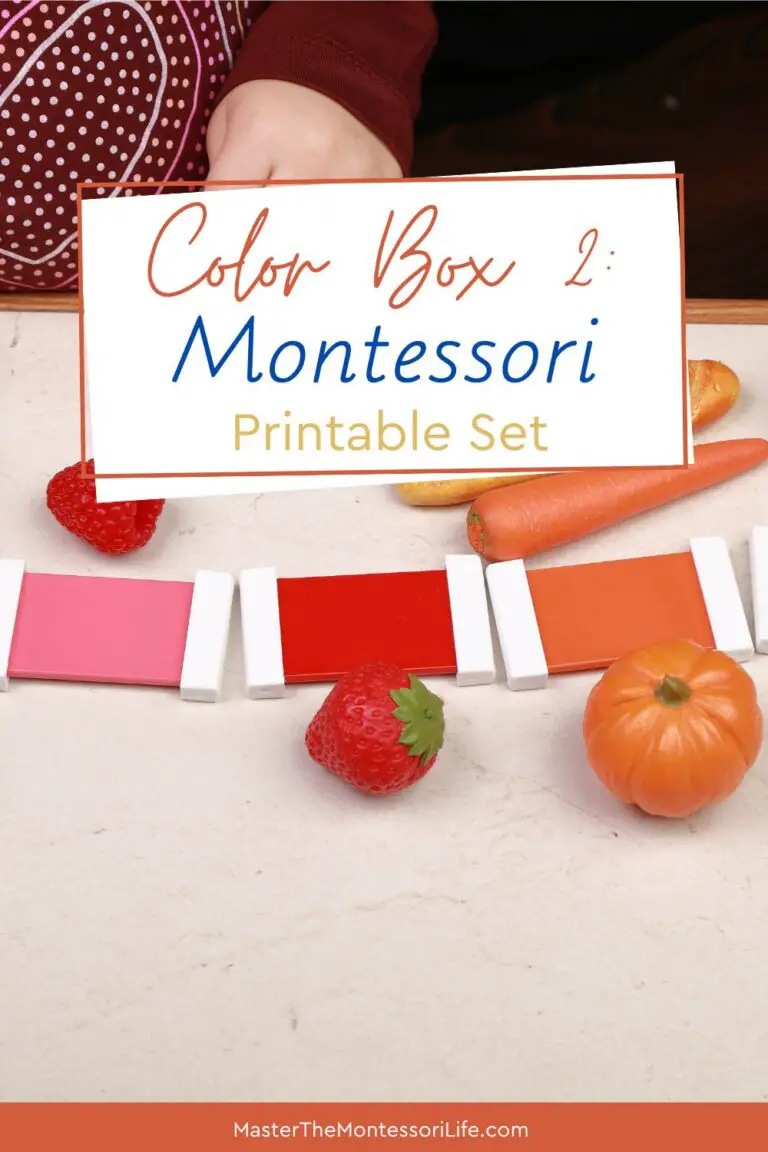 Color Box 2: Montessori Printable Set - Master the Montessori Life